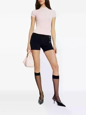 Alexander Wang Knit Logo Baby Tee - Pink