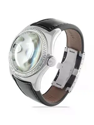 CORUM Bubble 44mm Diamond Bezel Quartz Watch