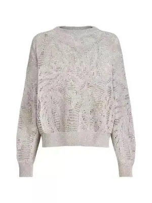 BRUNELLO CUCINELLI Brunello Cucinelli Open-Knit Sequin Embellished Sweater