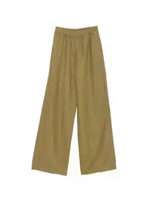 Aspesi Wide Leg Elasticated Waist Trousers - Green