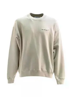 Off-White Crew-neck Sweatshirt With Logo Detail - Neutrals