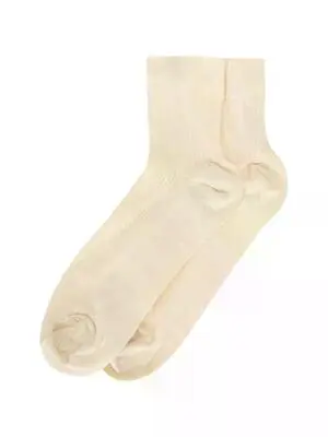 Red Valentino Ribbed Crew Socks