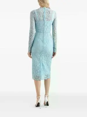 Dolce & Gabbana Lace Midi Dress - Blue