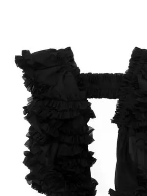 Noir Kei Ninomiya Tiered Ruffle Gilet