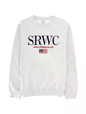 Sporty & Rich Embroidered Logo Sweatshirt - Grey