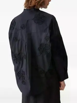Liu Jo Embroidered Mandarin Collar Shirt