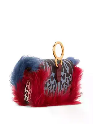 Fendi Nano Baguette Leather Bag Charm - Blue