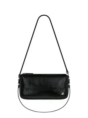 COURREGES Small Three Sixty Shoulder Bag - Black