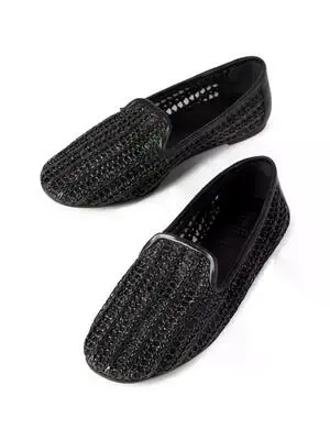 Brunello Cucinelli Woven Raffia Loafers