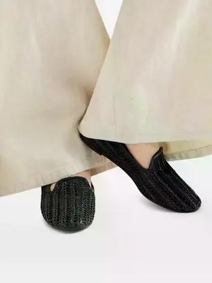 Brunello Cucinelli Woven Raffia Loafers