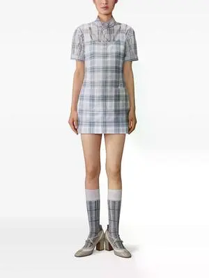 Thom Browne Windowpane Plaid Mini Dress