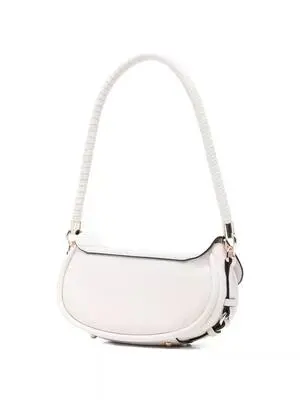 Guess Danya Textured Shoulder Bag With Logo Plaque