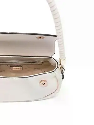 Guess Danya Textured Shoulder Bag With Logo Plaque