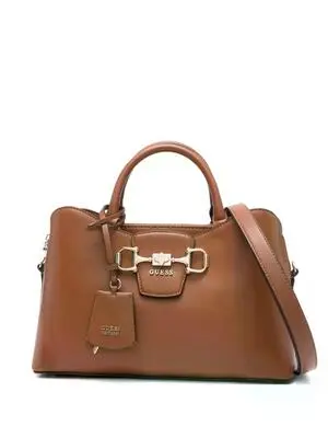 Guess Janie Charm Tote Bag - Brown