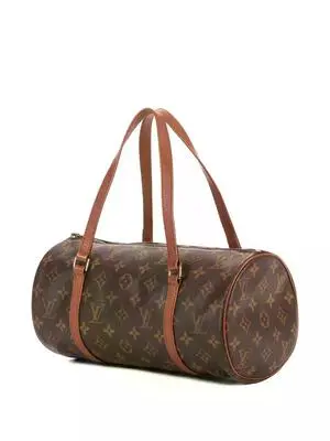 LOUIS VUITTON Papillon Monogram Canvas Tote Bag - Brown