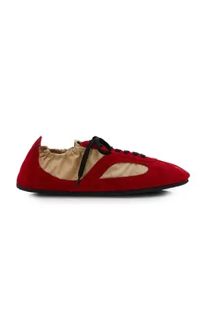 Proenza Schouler Suede-trimmed Nylon Sneakers - Red
