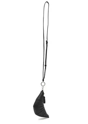 LEMAIRE Croissant Leather Coin Purse - Black