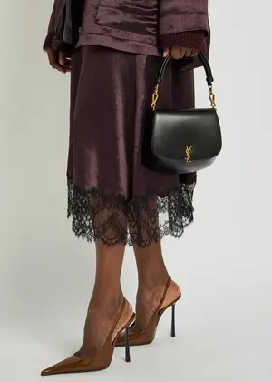 Saint Laurent Voltaire Mini Leather Top Handle Bag