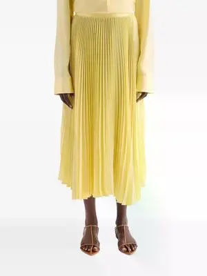 JIL SANDER Pleated Midi Skirt