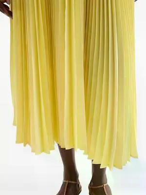 JIL SANDER Pleated Midi Skirt