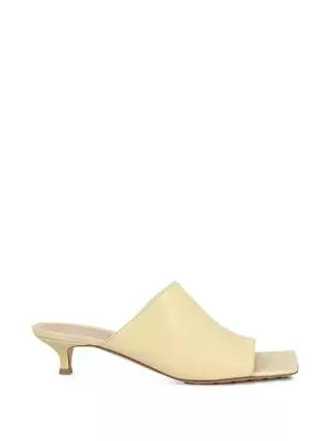 Bottega Veneta Stretch Square-toe Mules - Neutrals