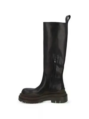 Bottega Veneta Calfskin Leather Knee-high Platform Boots