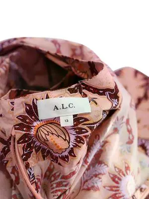 A.L.C. Floral Print Cutout Maxi Dress