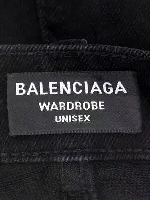 Balenciaga Cotton Distressed Hem Jeans