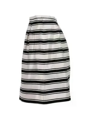 Michael Kors Striped Silk Mini Skirt