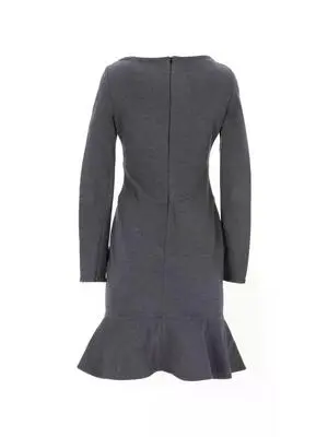 MARIO VALENTINO VINTAGE Flared-hem Wool Dress