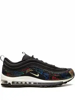 Nike Nike Air Max 97 SE Rainbow Snake Print Sneakers Black