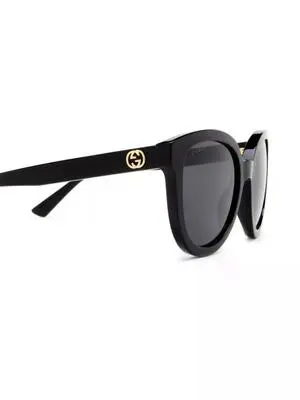 Gucci Logo-plaque Cat-eye Sunglasses