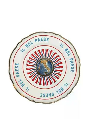 BITOSSI HOME Monuments Scalloped Printed Plate