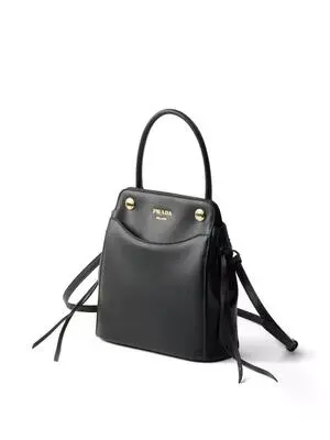 Prada Mini Leather Handbag - Black