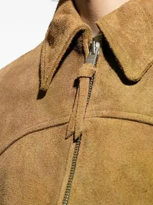 ALLSAINTS Dellcot Suede Zip Up Jacket