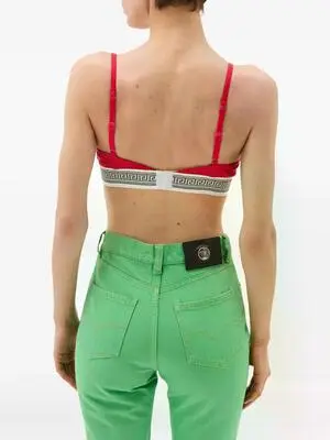 Versace Ribbed Cotton-jersey Bralette