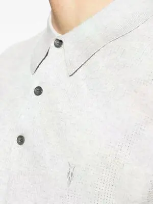 ALLSAINTS Short-sleeved Polo Shirt - Grey