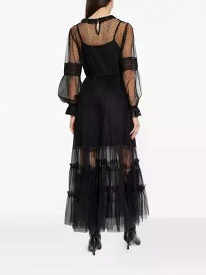 ALLSAINTS Nita Ruffled Midi Dress