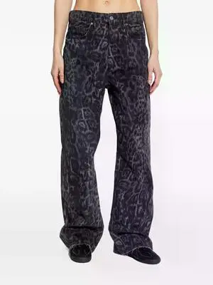 ALLSAINTS Blake Leopard Print Jeans