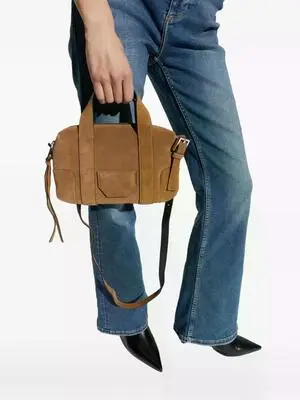 ALLSAINTS Ares Buckle Leather Tote Bag - Neutrals