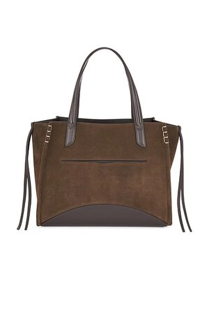 JW Anderson Loafer Cabas Tote Bag In Suede - Brown