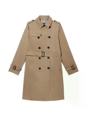 Brooks Brothers Double-breasted Belted Trench Coat - Neutrals