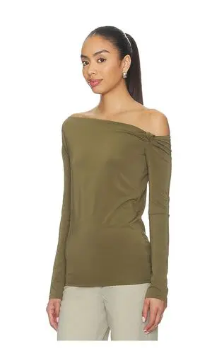 EAVES Jayne Off Shoulder Top - Olive