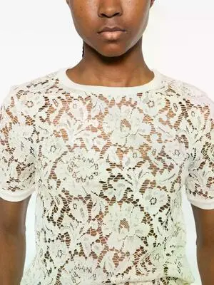 Valentino Garavani Cotton And Lace Top