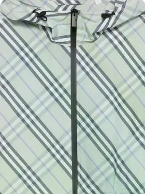 Burberry Checked Hooded Jacket