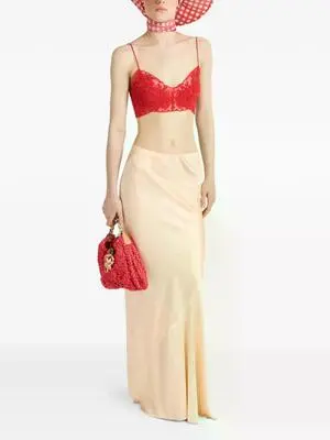 Ermanno Scervino Matte Satin Maxi Skirt