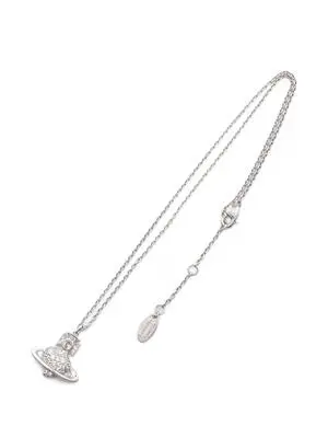 VIVIENNE WESTWOOD Agnate Rhinestone Orb Pendant Necklace