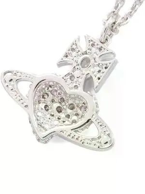 VIVIENNE WESTWOOD Agnate Rhinestone Orb Pendant Necklace