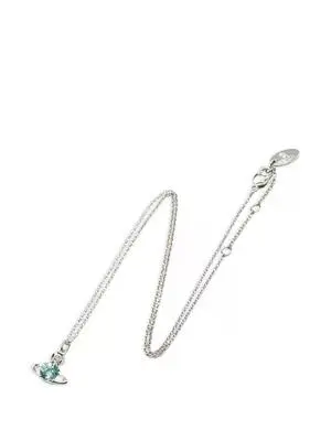 VIVIENNE WESTWOOD Tone Orb Pendant Necklace With Charm - Silver