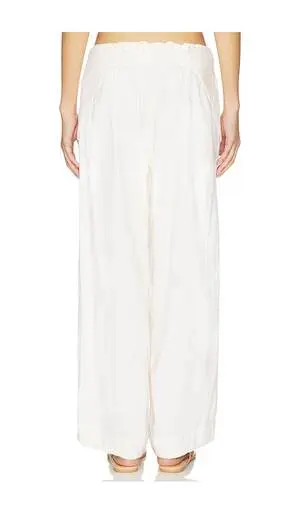 Free People Demi Cotton Linen Pant - Ivory